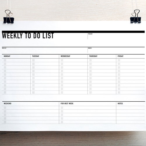 Printable Weekly to Do List Week Agenda Planner Printable to | Etsy