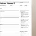 Podcast Planner Worksheet, Podcast Worksheet, Pod Cast, Podcast Plan ...