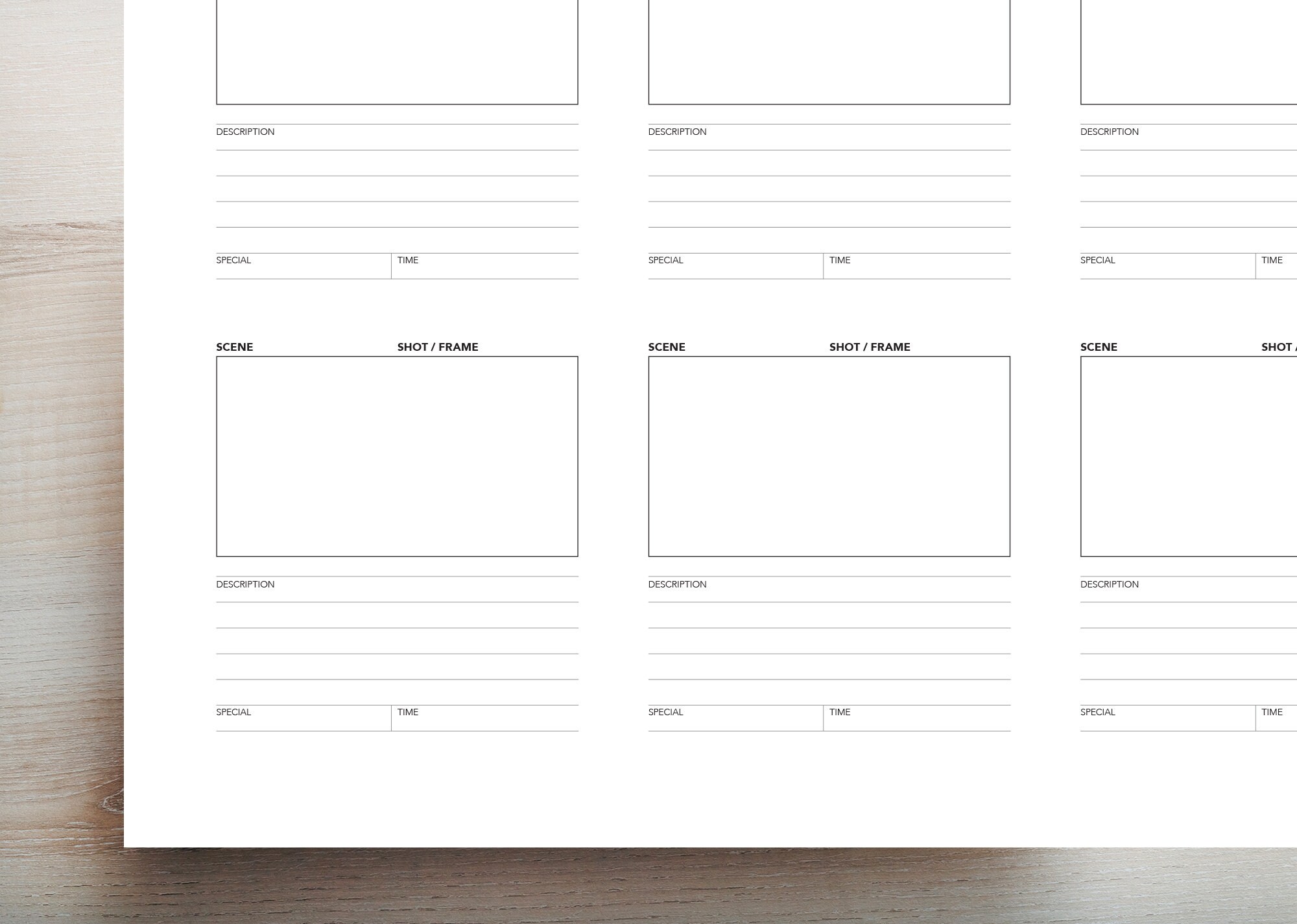 Printable Storyboard Planner Template, Filmmaker Planner, Storyboard ...