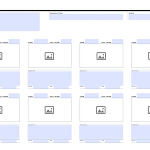Printable Storyboard Planner Template, Filmmaker Planner, Storyboard ...