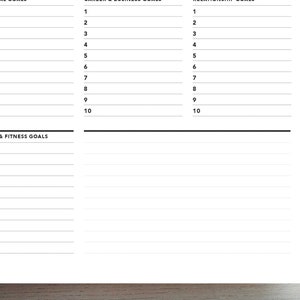 Level 10 Life Planner, Life Goals Tracker, Goal Planner Printable, Life ...