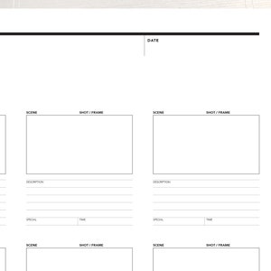 Printable Storyboard Planner Template, Filmmaker Planner, Storyboard ...