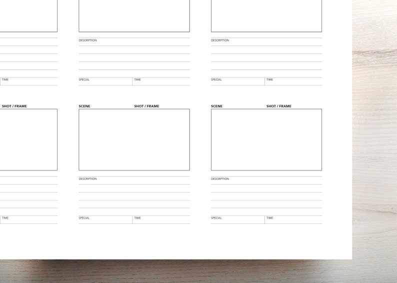 Printable Storyboard Planner Template, Filmmaker Planner, Storyboard ...