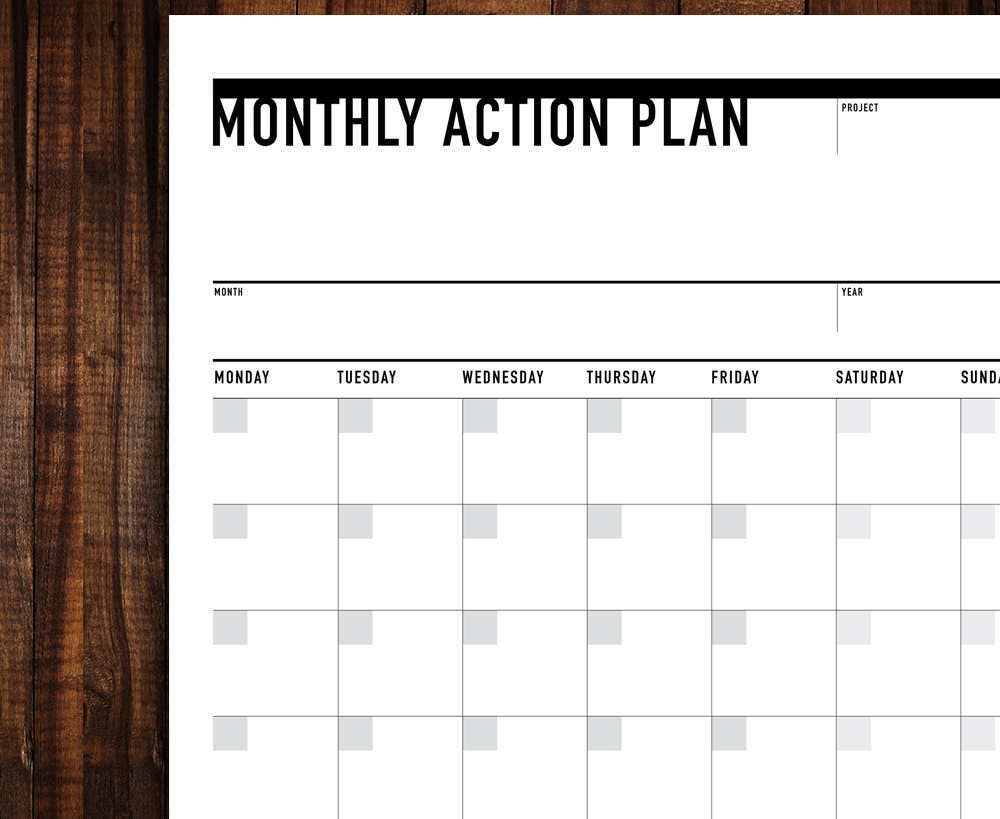 Printable Monthly Planner Student Planner Student Agenda - Etsy