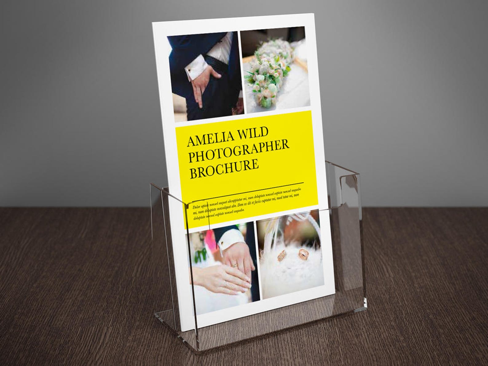 Printable Brochure Design, Photography Brochure, 2 Panel Brochure ...