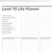 Level 10 Life Planner Life Goals Tracker Goal Planner - Etsy