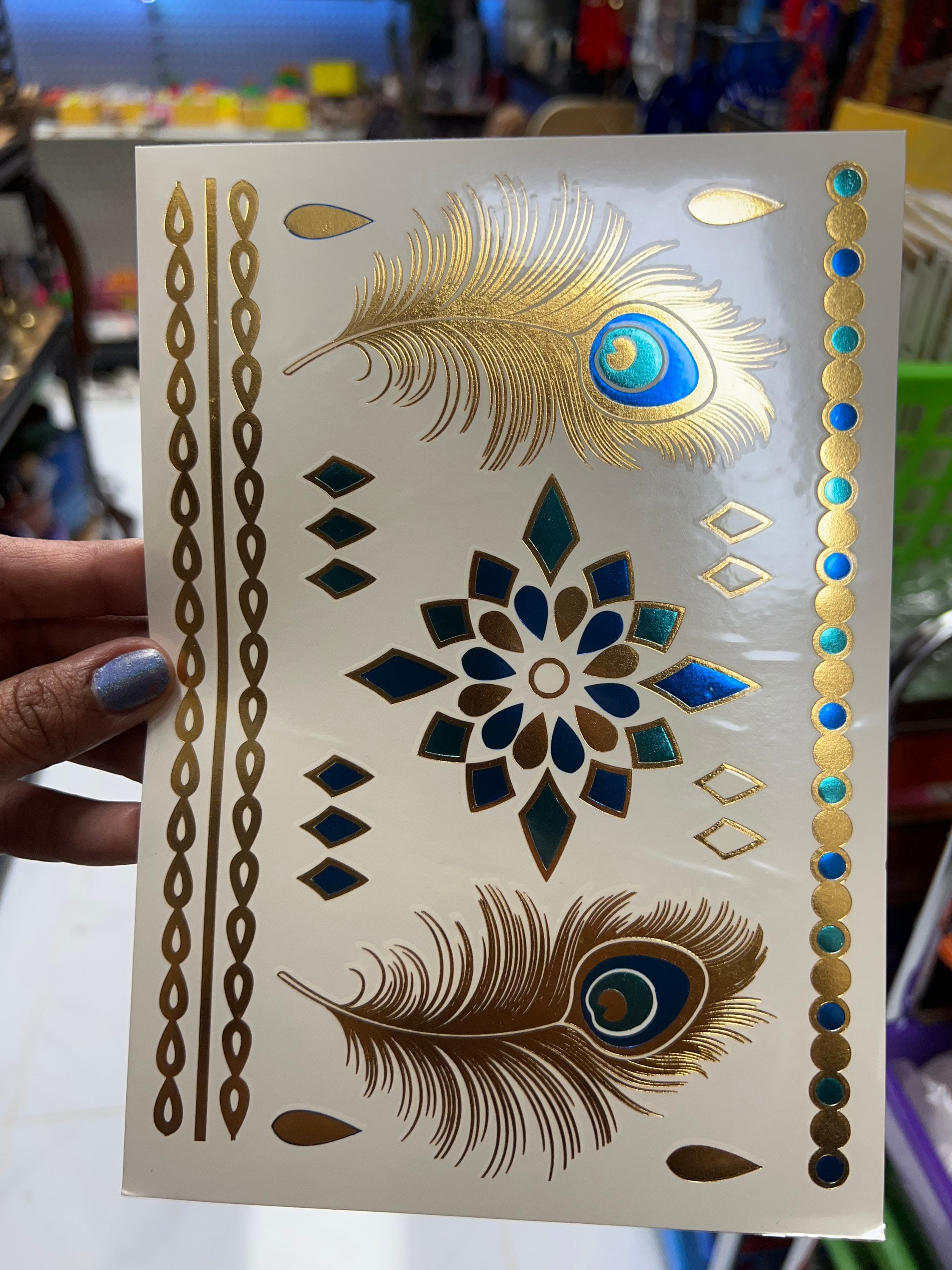 Gold Metallic Temporary Tattoo - Etsy