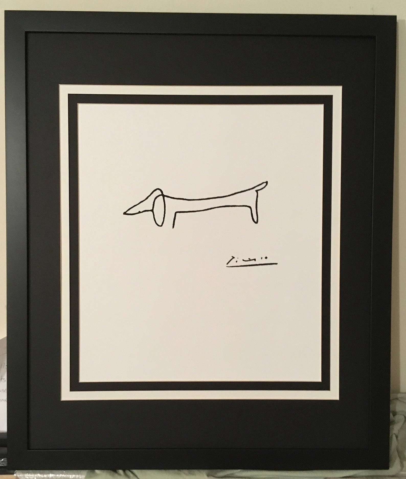 Picasso, Framed Prints, Picasso"s Dog, Picasso"s Pig, Picasso"s Dove ...