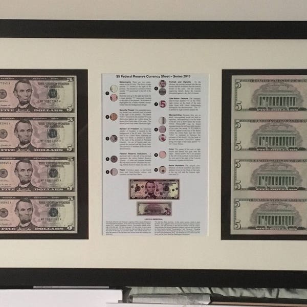 Currency Display Frame - Etsy