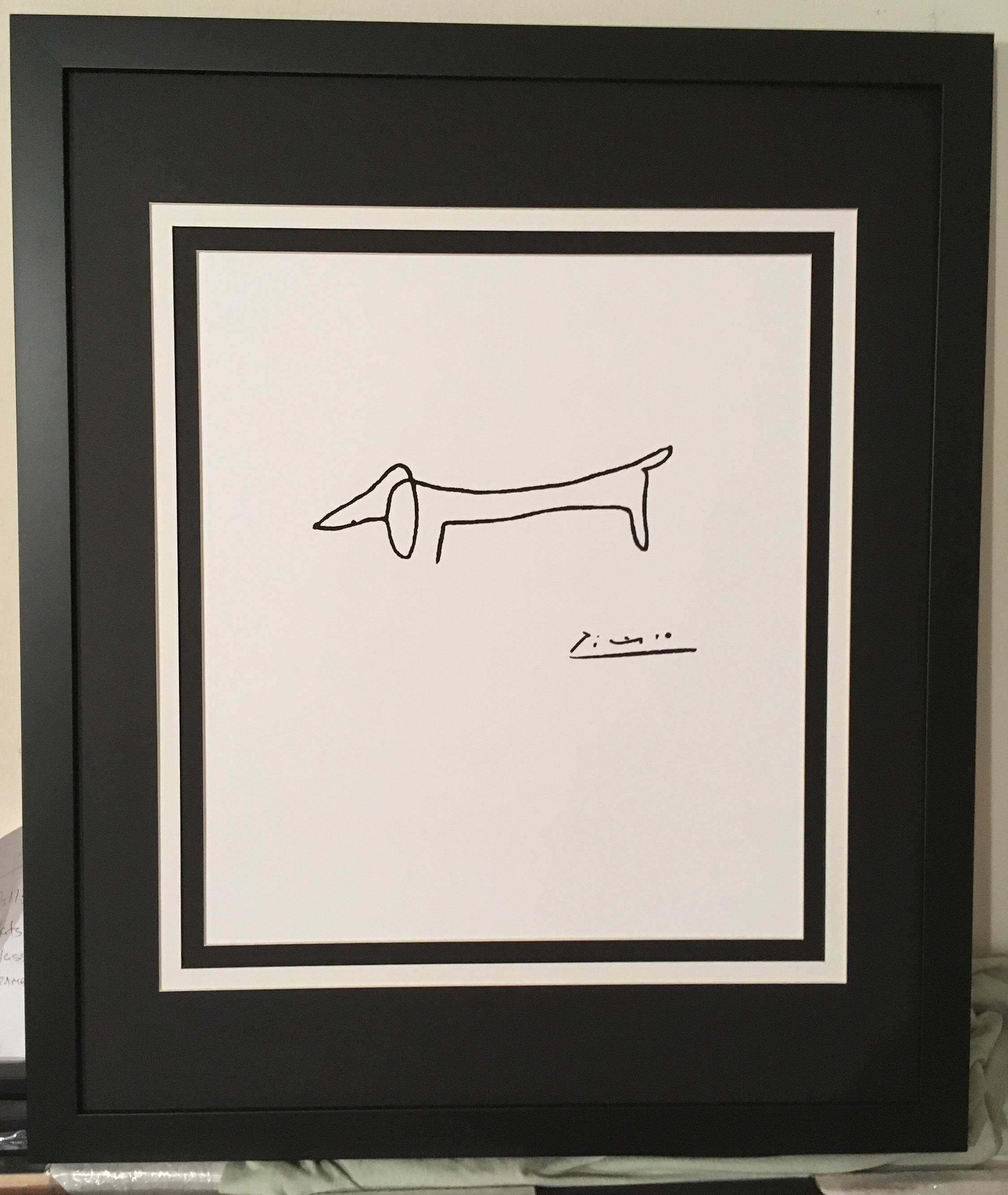 Picasso, Framed Prints, Picasso"s Dog, Picasso"s Pig, Picasso"s Dove ...