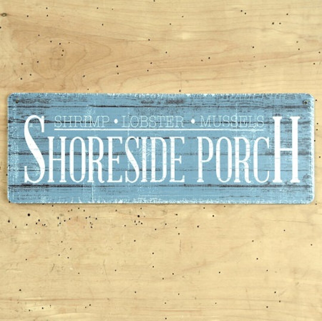 Coastal Decor Beach House Sign Outdoor Signs for Porch, Seaside Decor ...