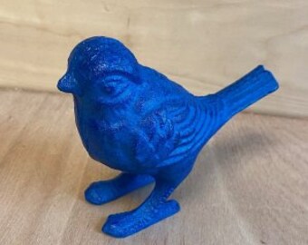Cast Iron Bird Figurine - Etsy