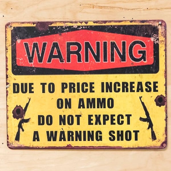 No Warning Shot Sign - Etsy