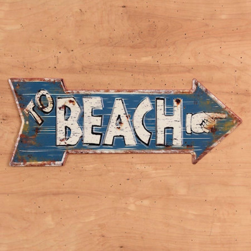 Beach Arrow Sign - Etsy
