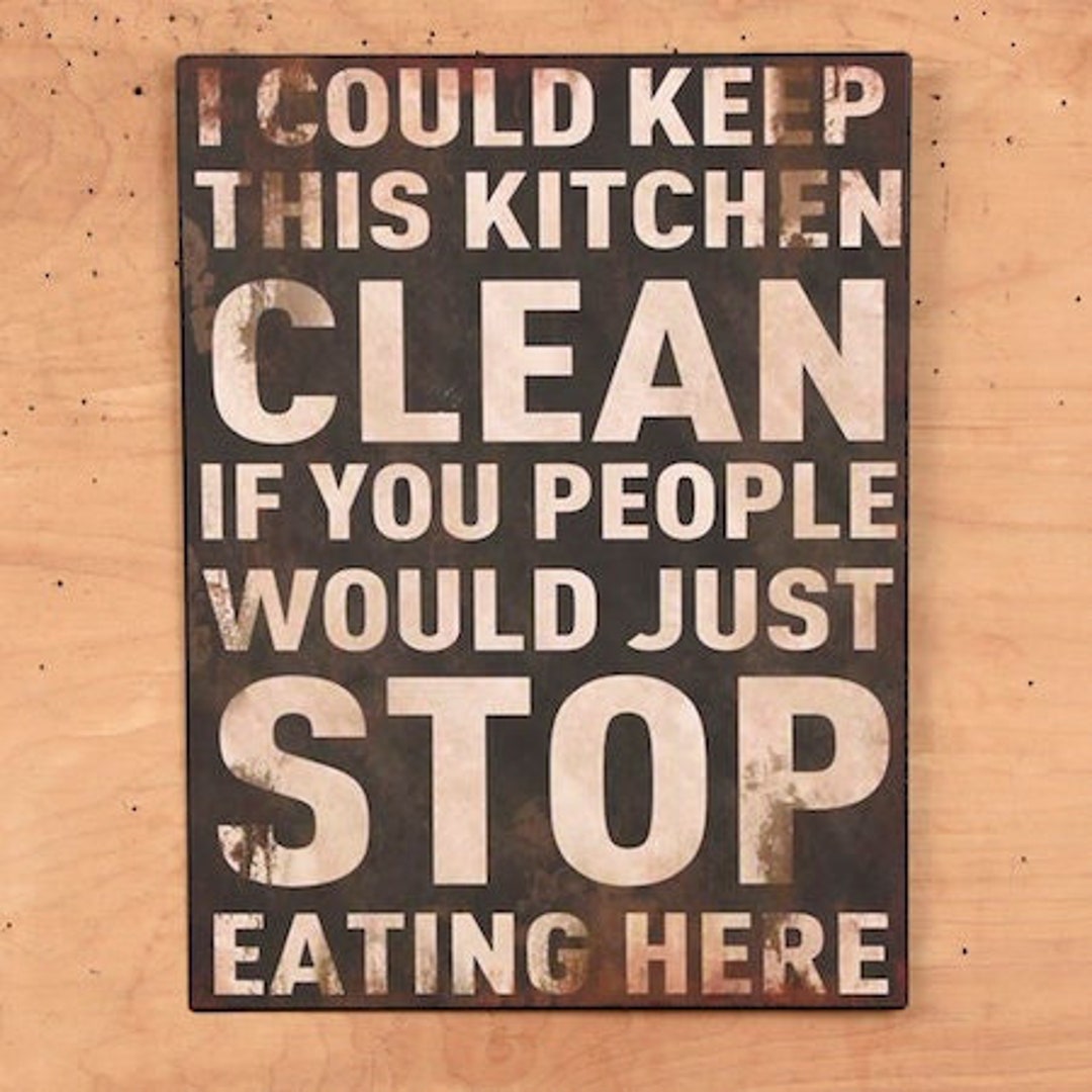 Funny Kitchen Signs for Wall, Stay at Home Mom Gift, Keep This Space ...