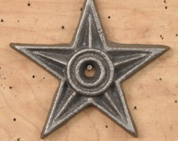 Cast Iron Star, Rustic Star, Star With Hole, Architectural Star, Metal ...