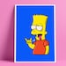 Bart Print - Art Print - Poster Art - Wall Art - Wall Decor - Pop Art ...