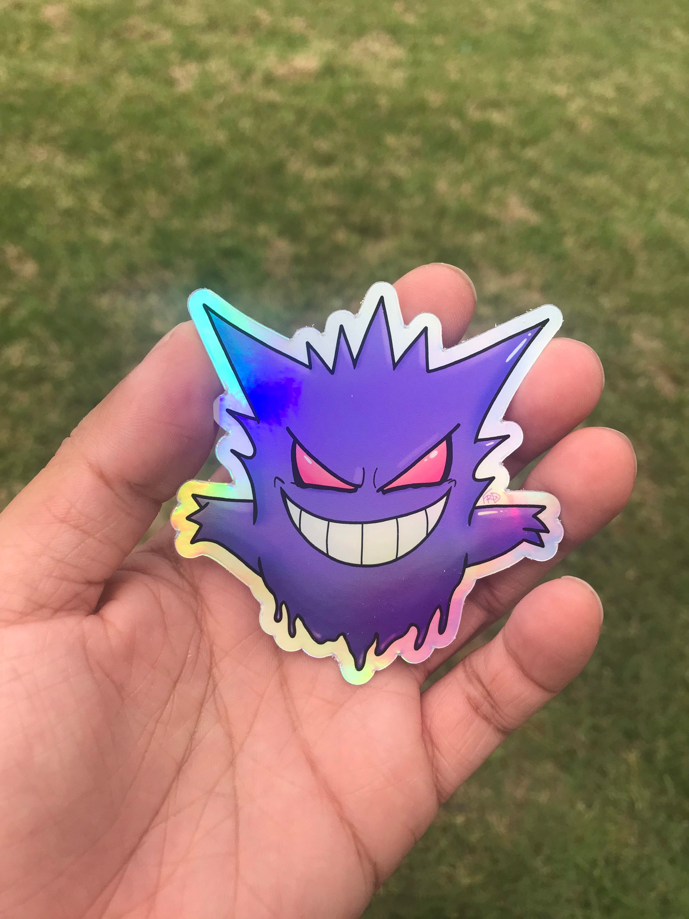 Gengar HOLOGRAPHIC Sticker Vinyl Pokemon Stickers | Etsy