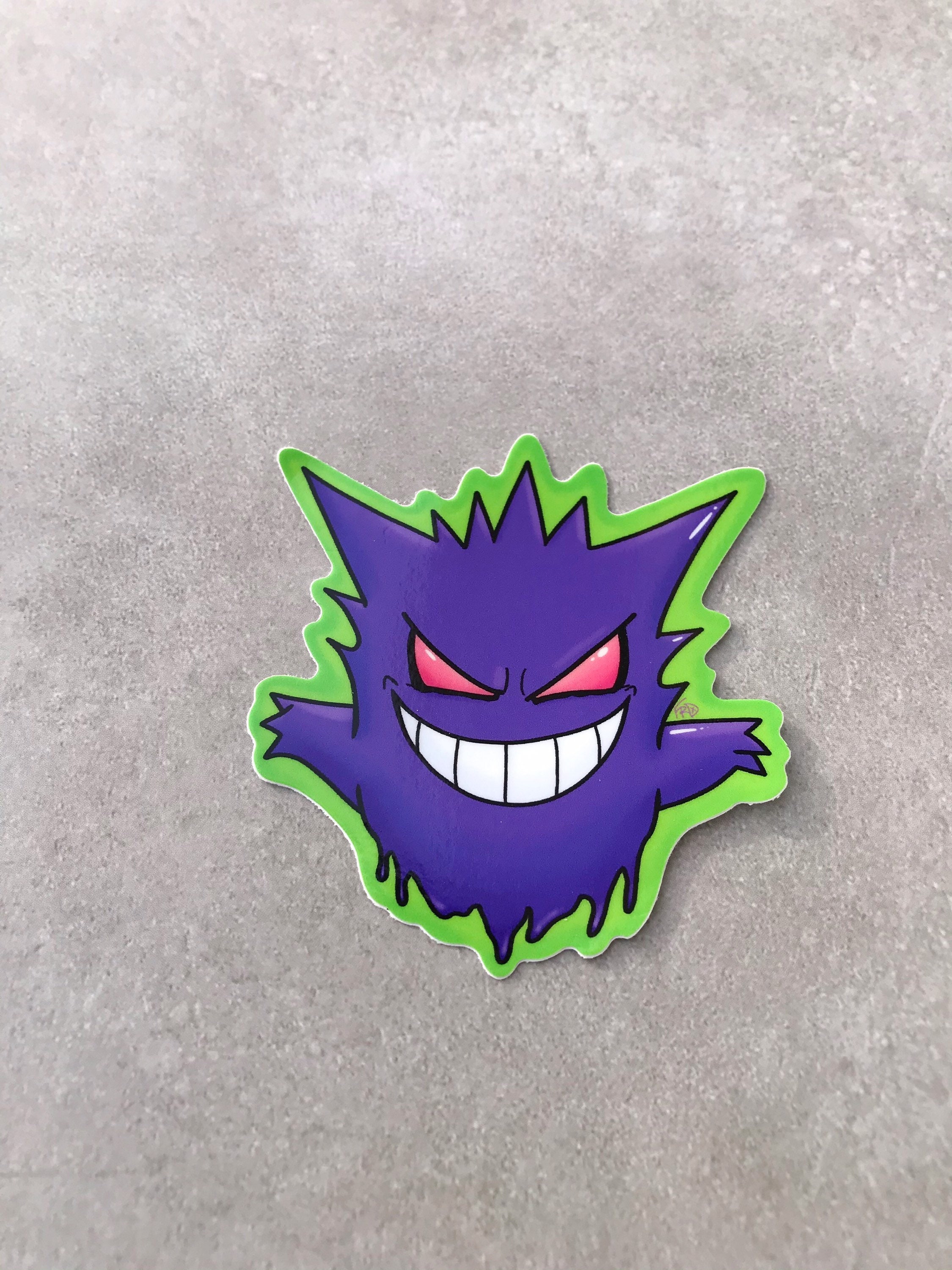 Gengar Sticker Vinyl Pokemon Stickers Stickers Laptop | Etsy