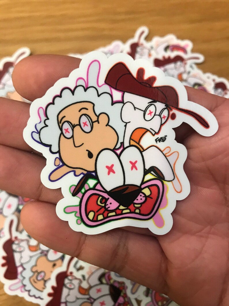 Courage the Cowardly Dog Stickers - Laptop Stickers - Stickers for ...