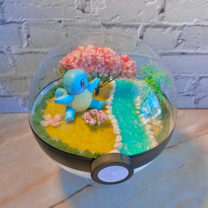 Squirtle Pokemon Terrarium / Pokemoncards / Pokemone Birthday Supplies ...