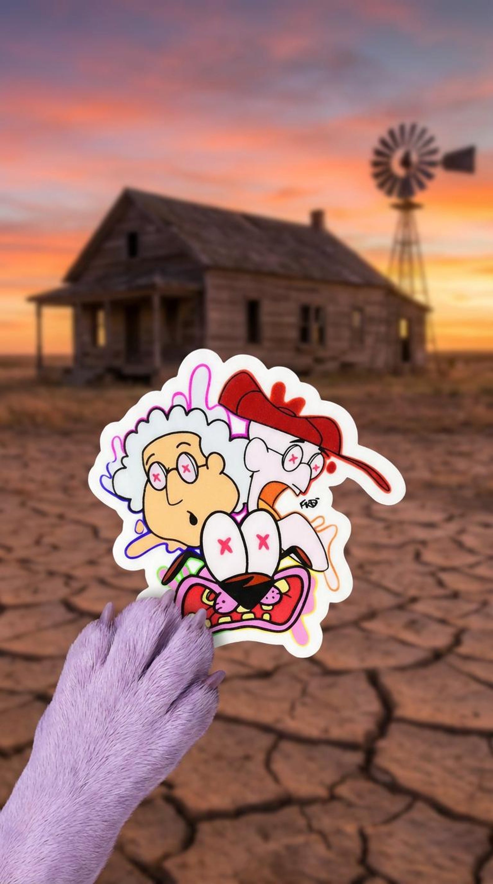 Courage the Cowardly Dog Stickers - Laptop Stickers - Stickers for ...
