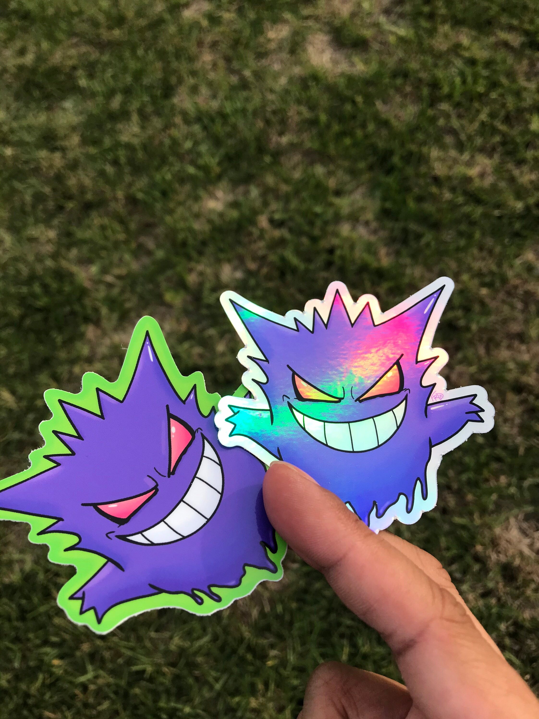 Gengar HOLOGRAPHIC Sticker Vinyl Pokemon Stickers | Etsy
