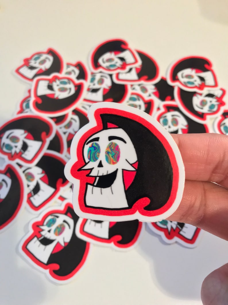Grim Mini Sticker Halloween Stickers Billy & Mandy - Etsy