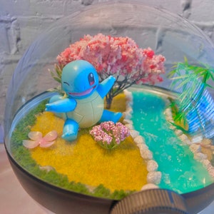 Squirtle Pokemon Terrarium / Pokemoncards / Pokemone Birthday Supplies ...
