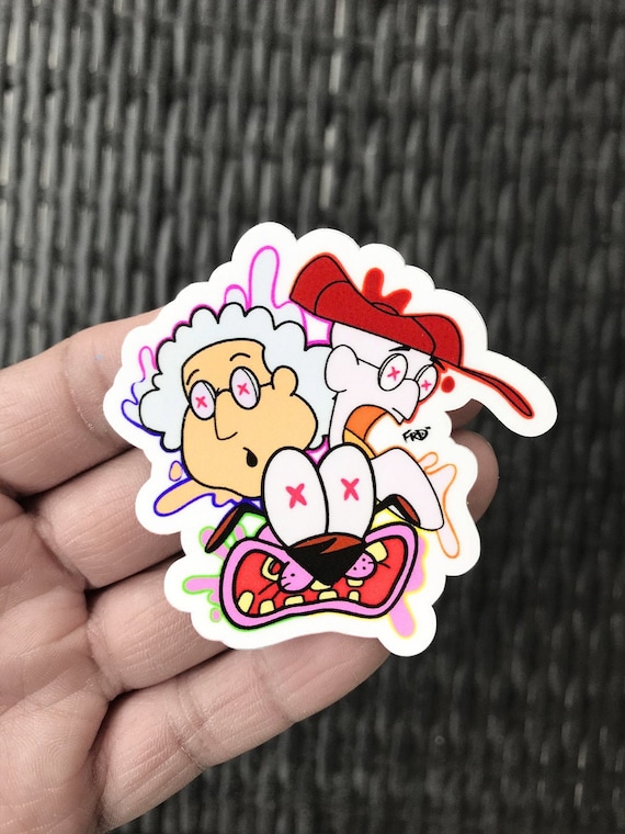 Courage the Cowardly Dog Stickers Laptop Stickers Stickers | Etsy