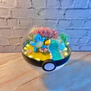 Squirtle Pokemon Terrarium / Pokemoncards / Pokemone Birthday Supplies ...