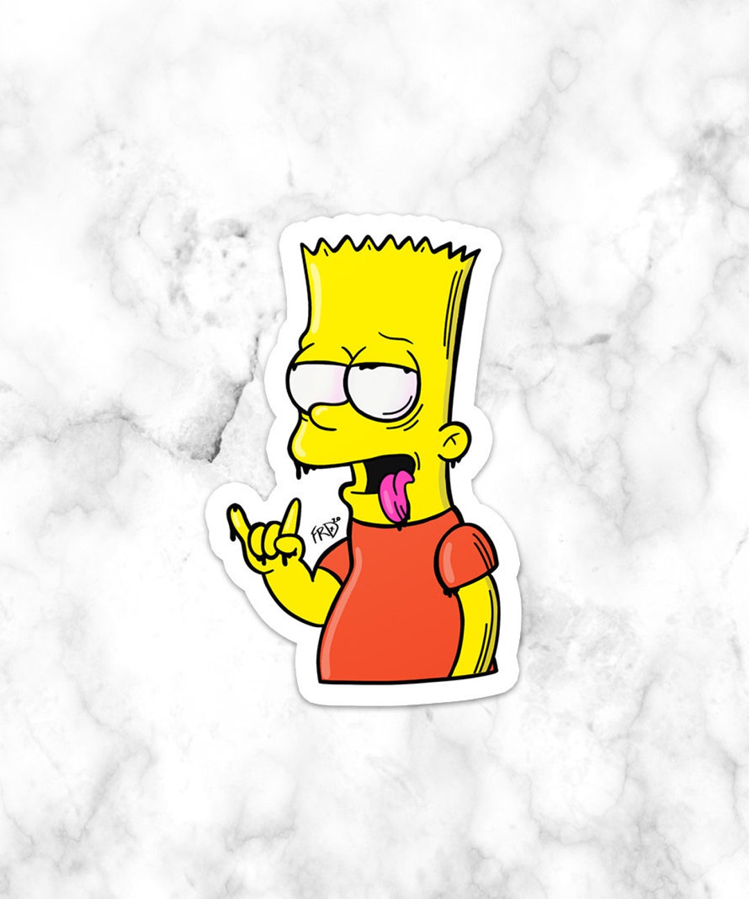 Bart Sticker Stickers Laptop Stickers for Hydroflask Car Decals - Etsy