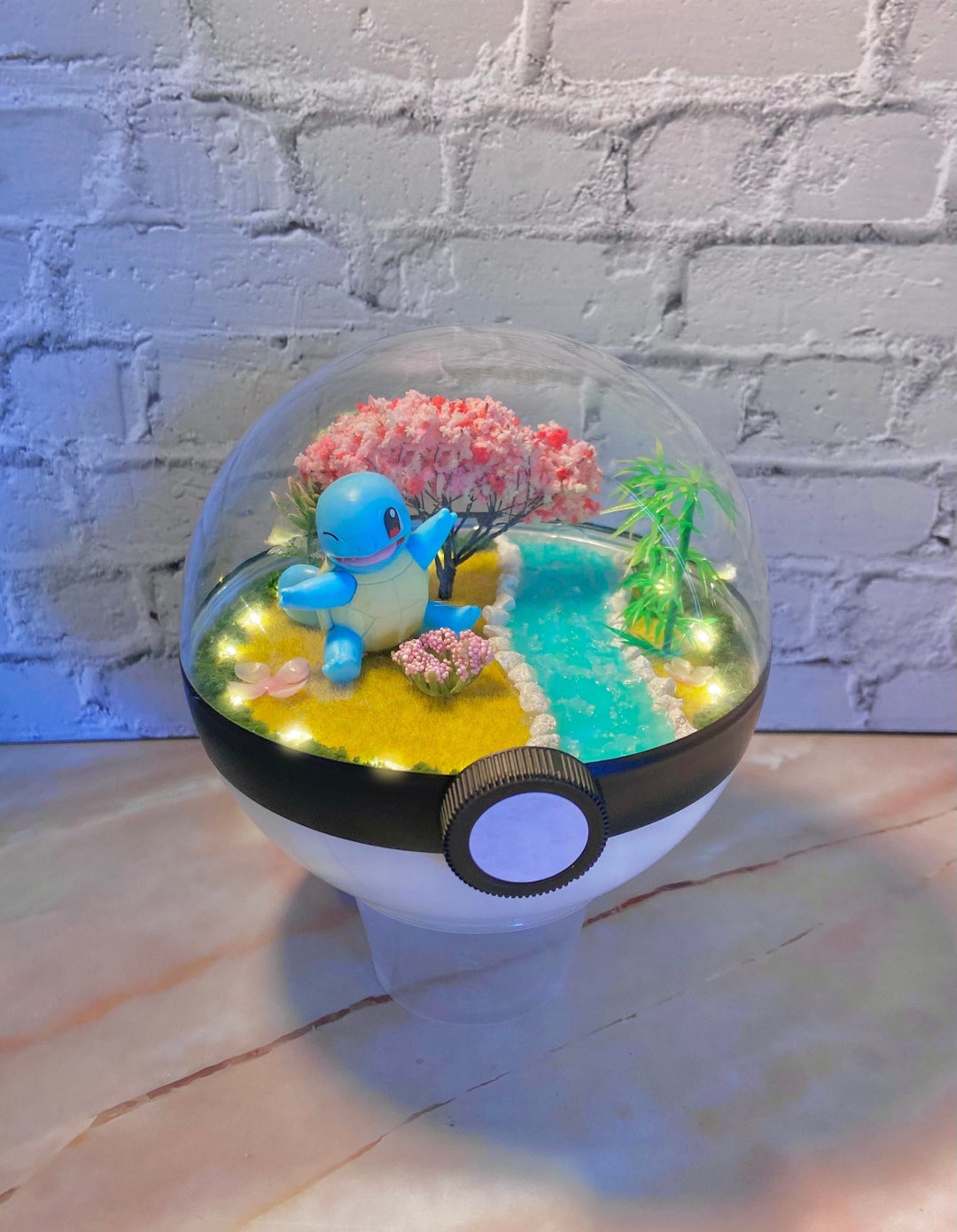 Squirtle Pokemon Terrarium / Pokemoncards / Pokemone Birthday Supplies ...