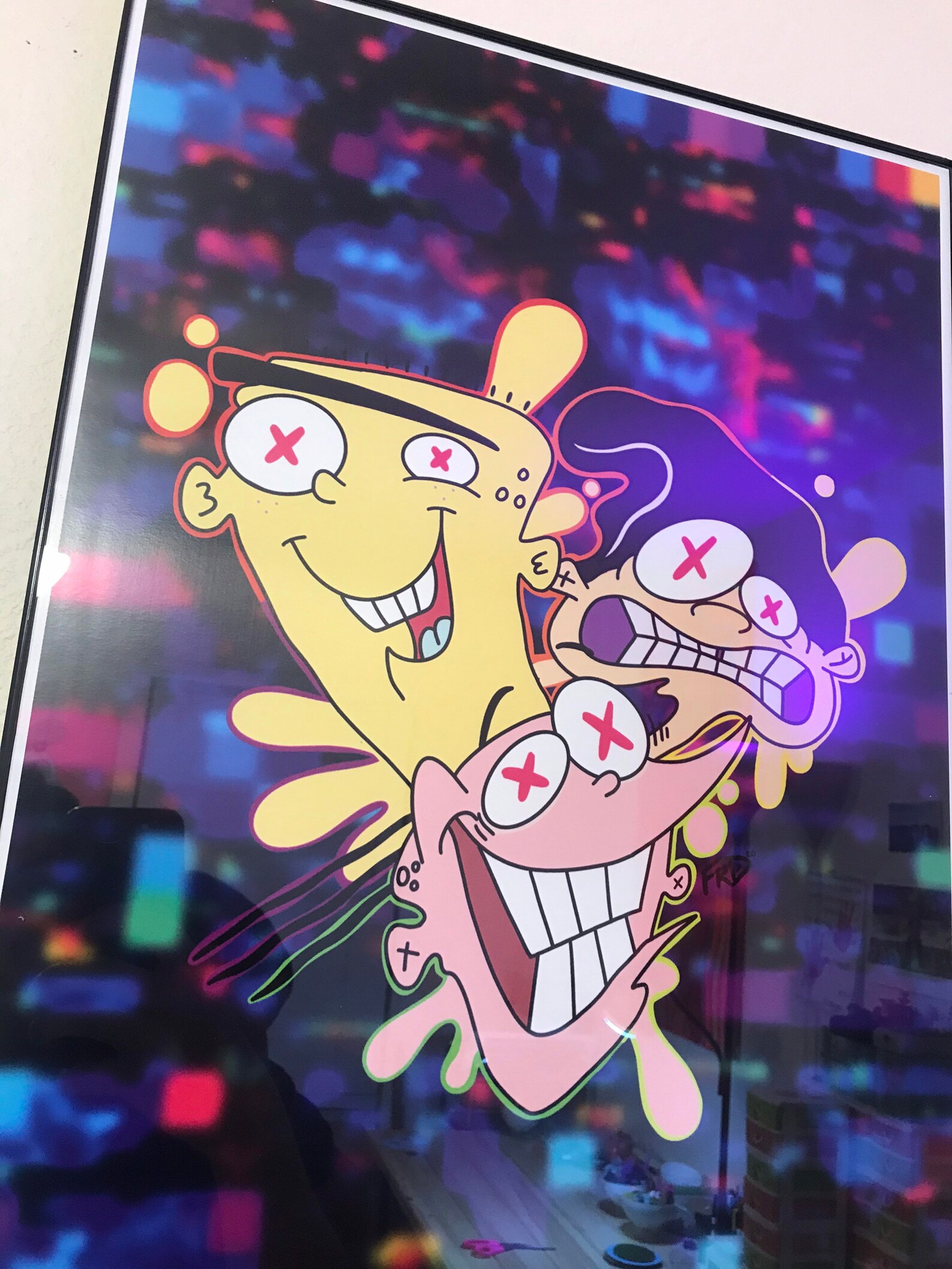 Ed Edd N Eddy Glitch Print - Poster - Art Poster - Wall Art - Wall ...