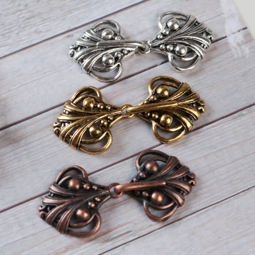 2x/10x Clasp Hook nouveau Clasp Coat Jackets Jewelry Clasps Art Nouveau ...