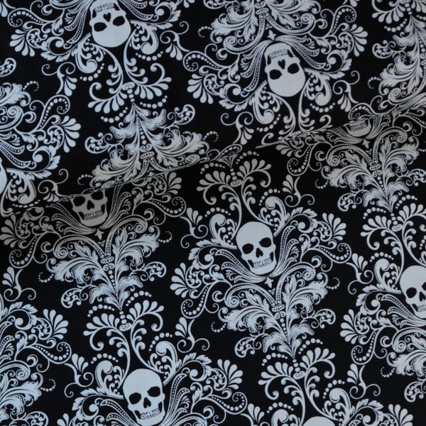 Skull Damask - Etsy