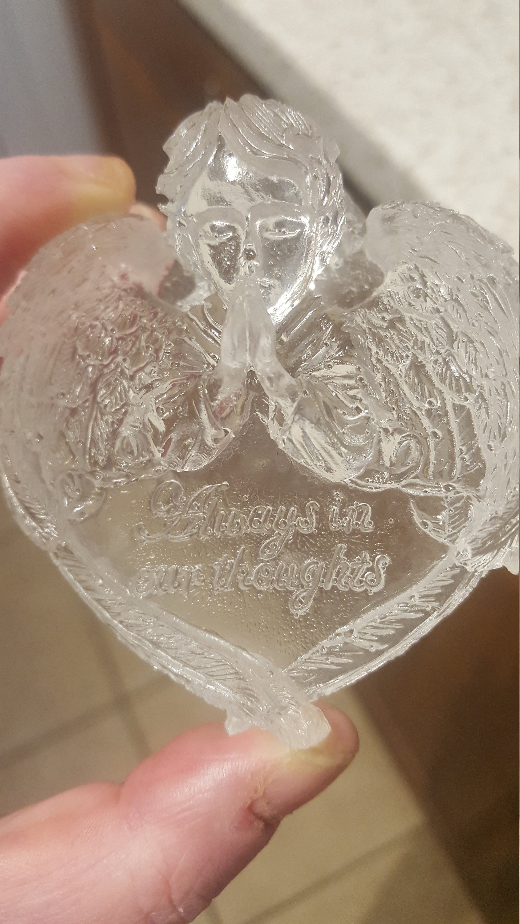 Angel Resin Memorial Plaque - Etsy