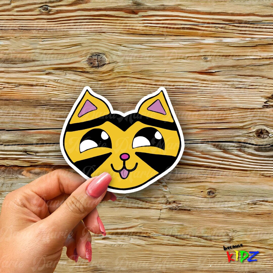 Hand Drawn Tiger 2 or 3" Die Cut Sticker - Add on Embellishment ...