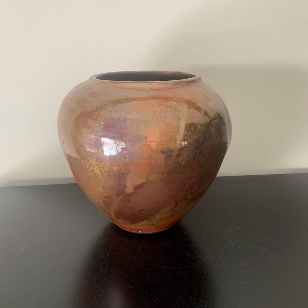 R 122 Raku Pot - Etsy