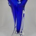 Spiraling Bohemian Art Glass Vase With Four 'leaves'. - Etsy