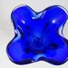 Spiraling Bohemian Art Glass Vase With Four 'leaves'. - Etsy