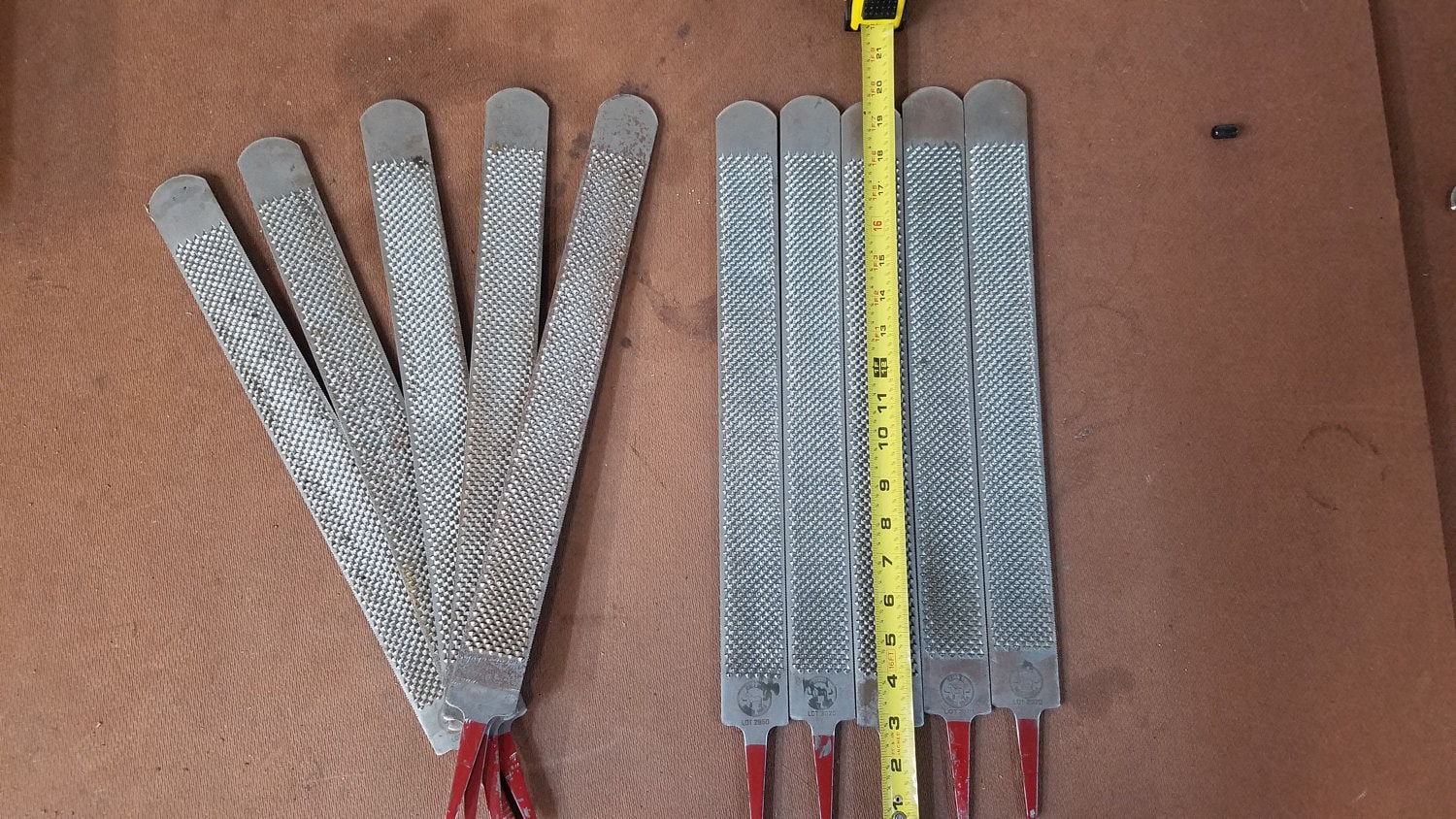 17" Big! (5 Count) USED Farriers Rasps SALE PRICE! Blacksmith / Knife ...