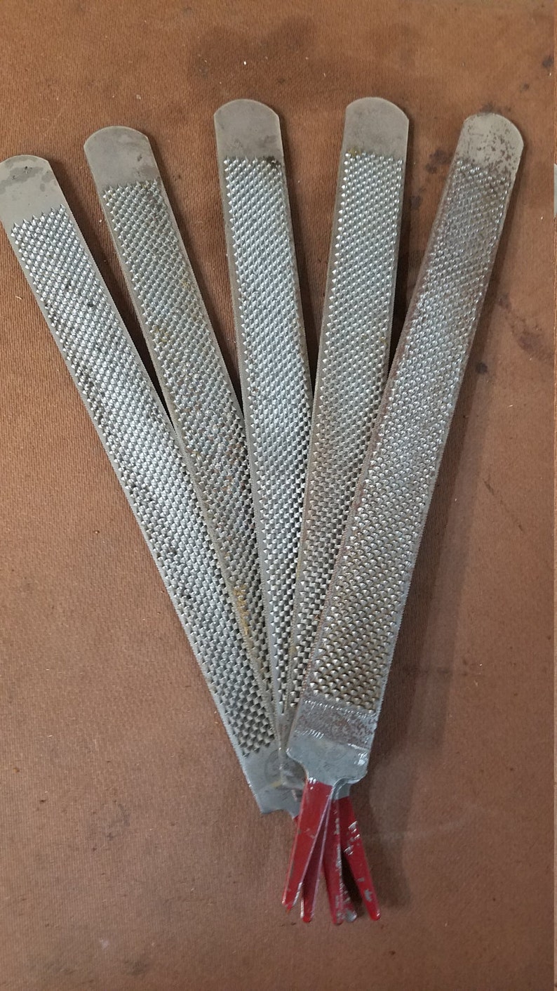 17" Big! (5 Count) USED Farriers Rasps SALE PRICE! Blacksmith / Knife ...