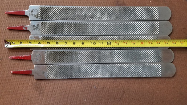 17" Big! (5 Count) USED Farriers Rasps SALE PRICE! Blacksmith / Knife ...