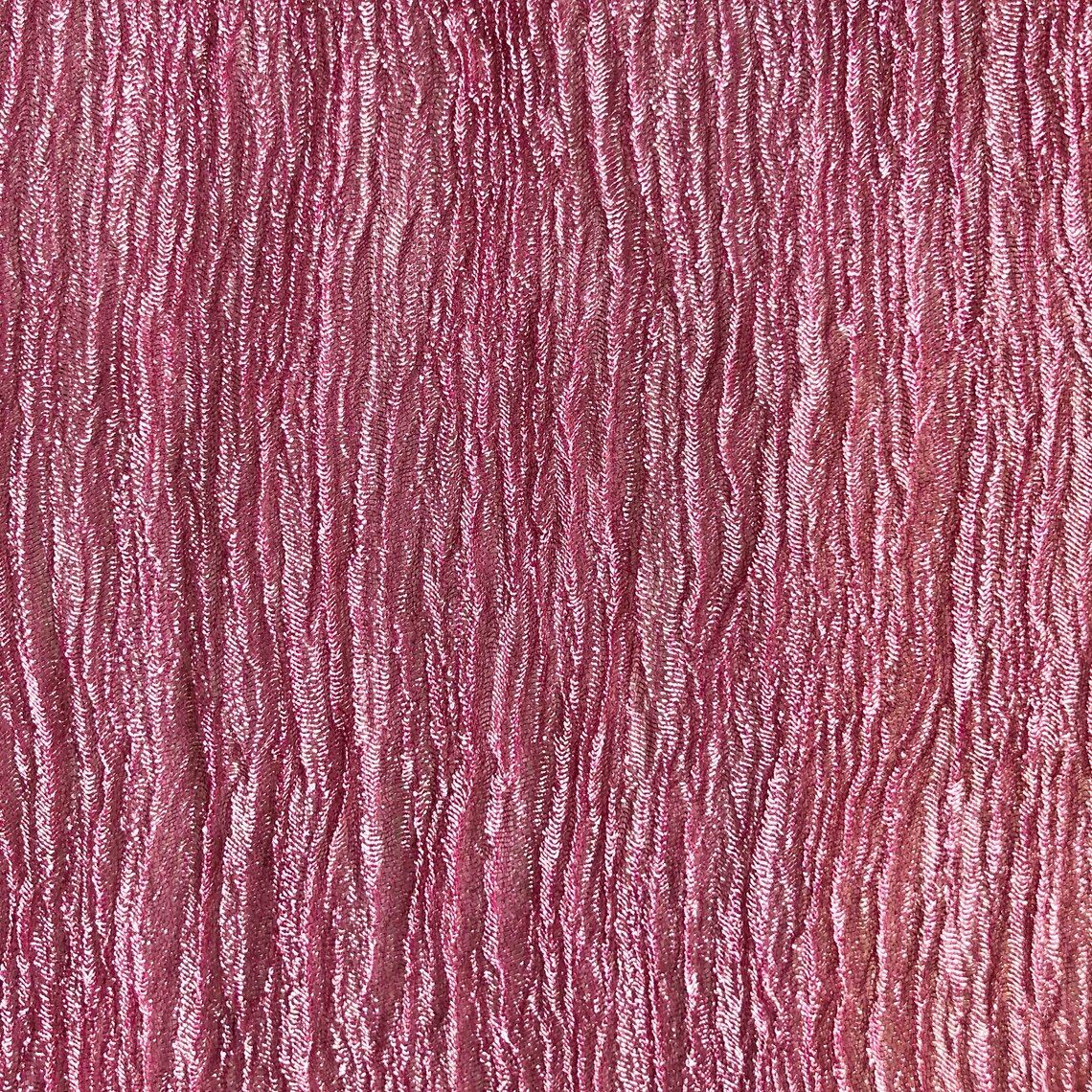 Shot Metallic/silk Crinkle Fabric - 1mt Length Rose Pink/silver - Etsy