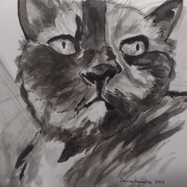 Line and Wash Art - Etsy