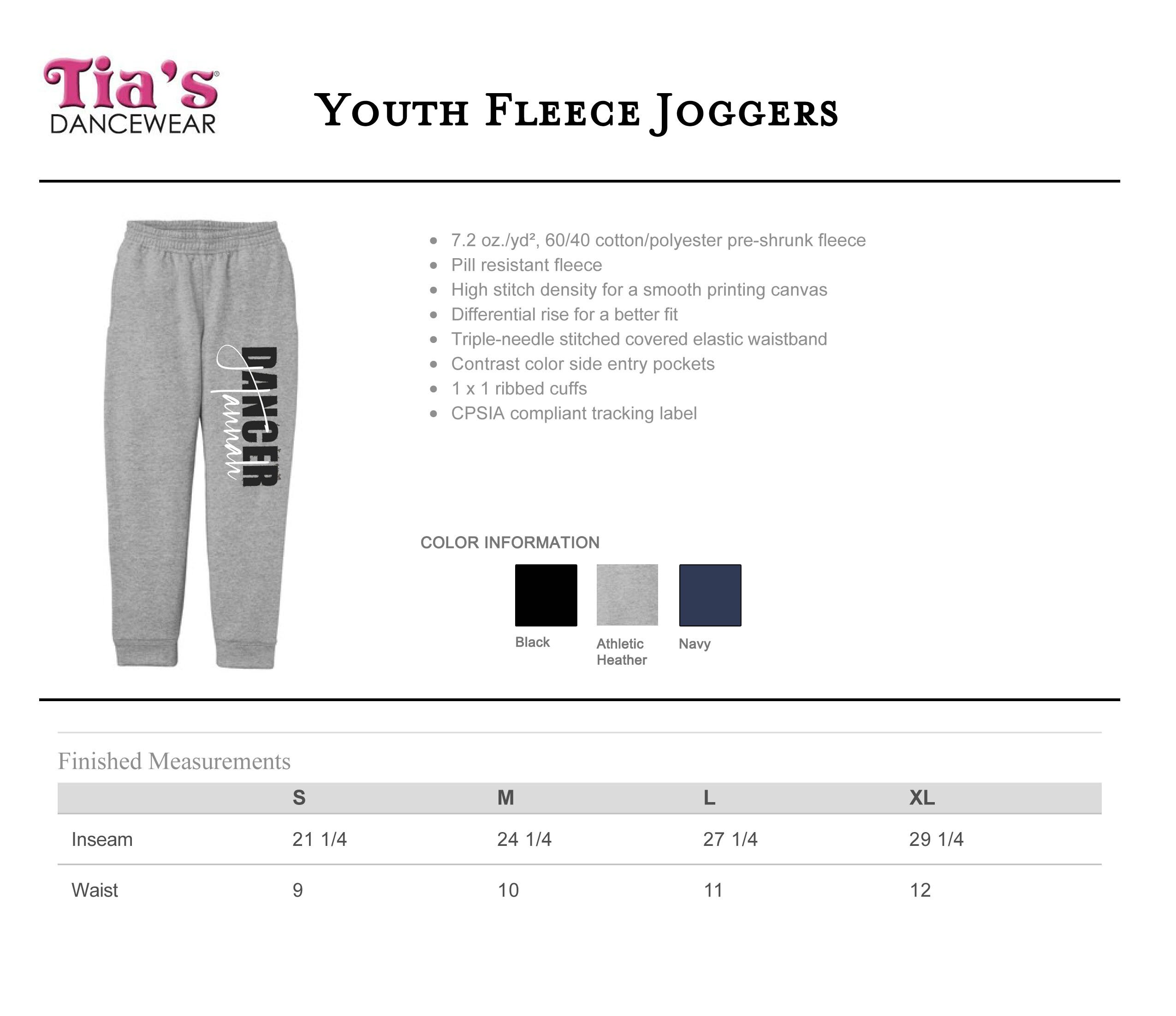 Personalized DANCER Sweatspants, DANCER Joggers, Name Down Leg, Custom ...