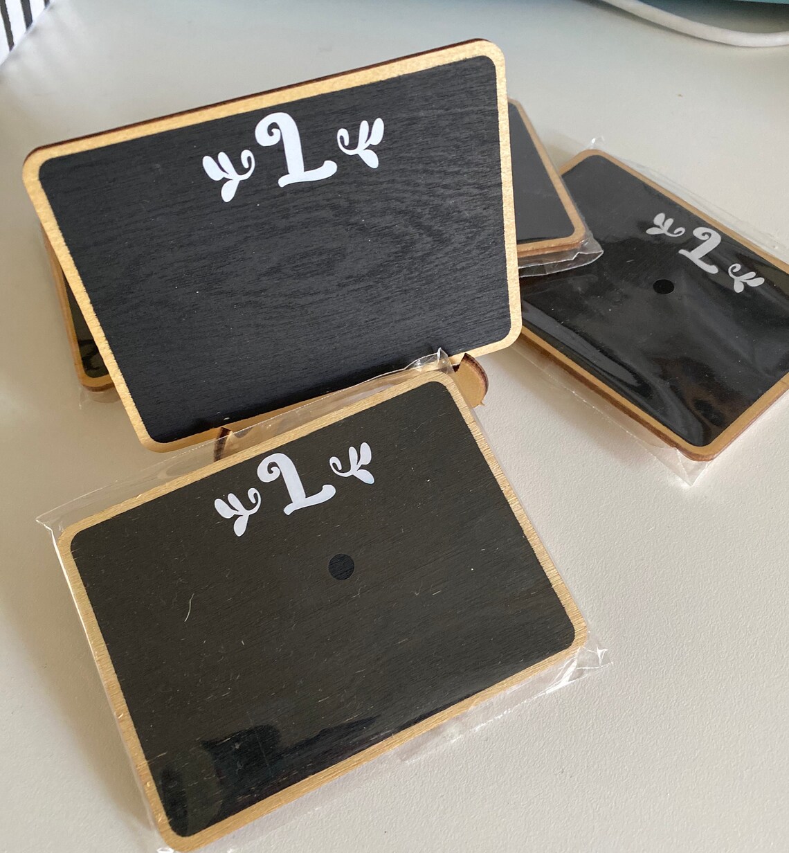 Four Mini Chalkboard Signs With Easel. (4pc.per Order) Can Be ...