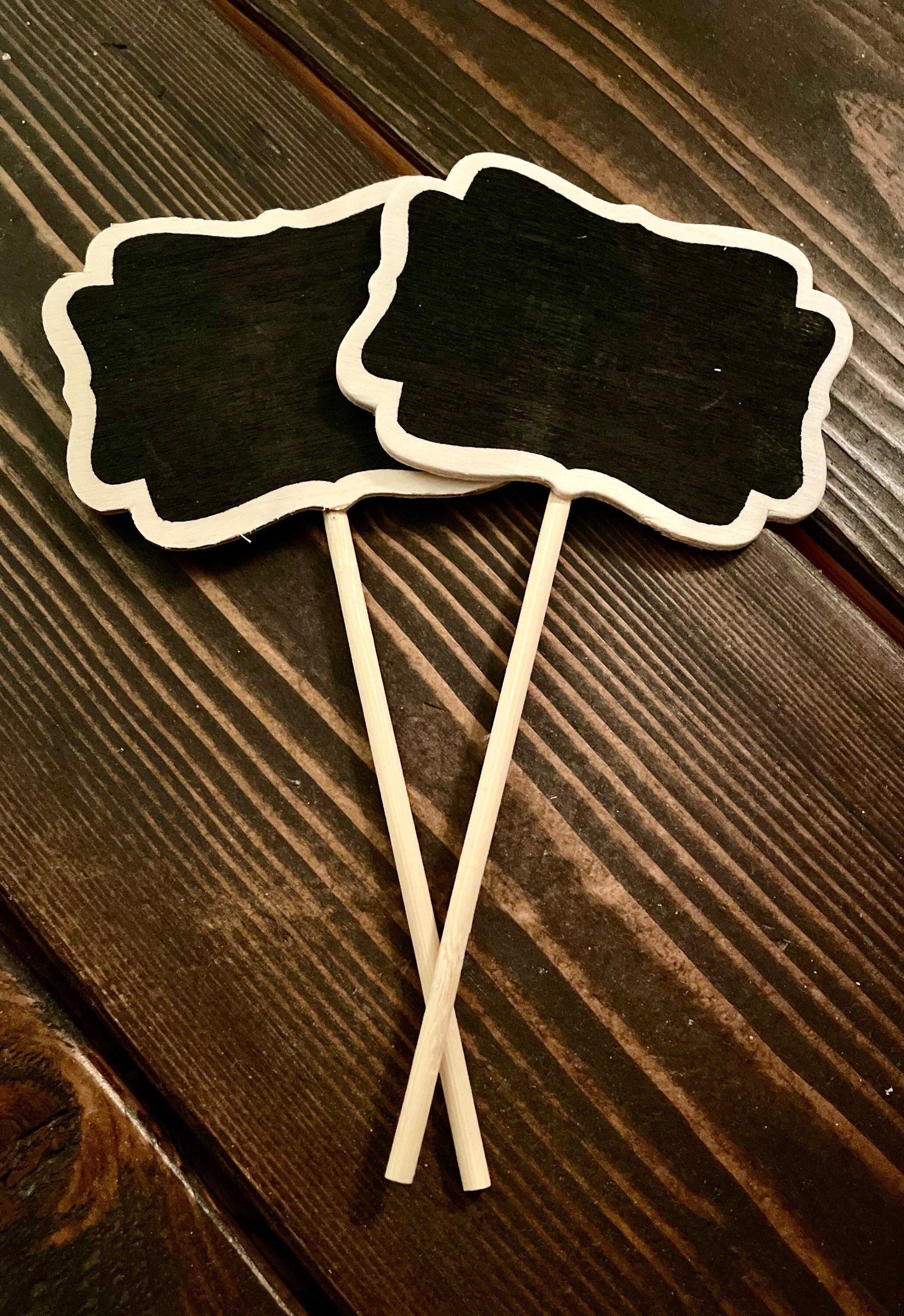Mini Chalkboard Signs With Sticks Attached (3pc.per Order) Can Be ...