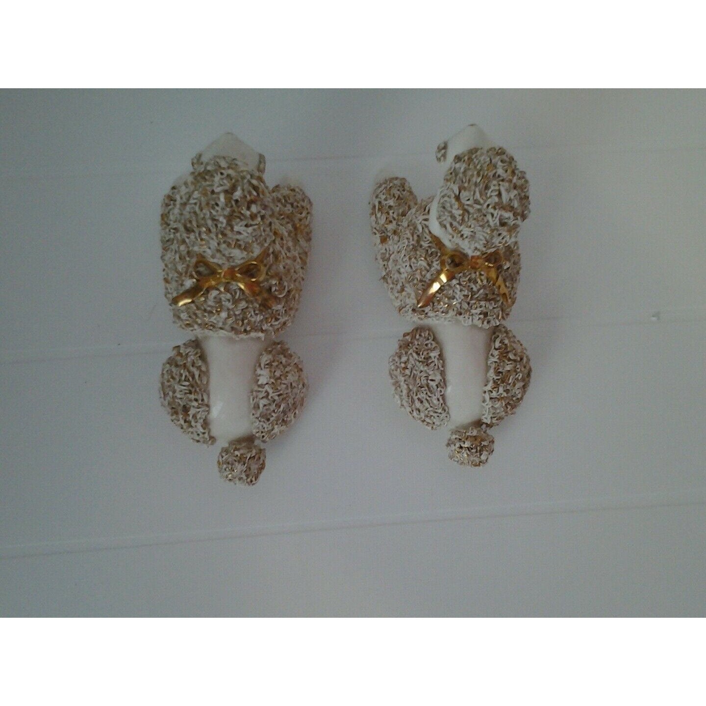Pair of Vintage Spaghetti Poodles Gold Gilded - Etsy